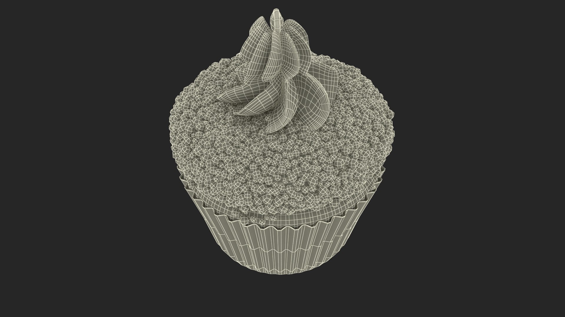 Cream Cupcake 3D Model - TurboSquid 2282349