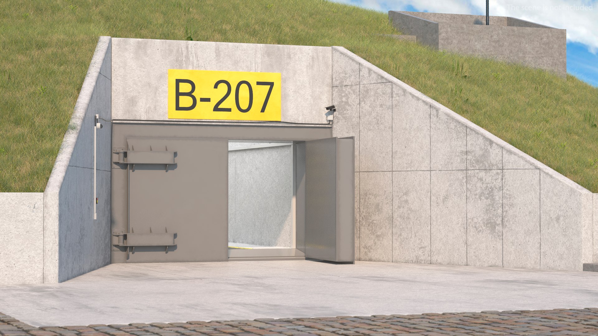 Nuclear Bunker Entrance Model - TurboSquid 2040333