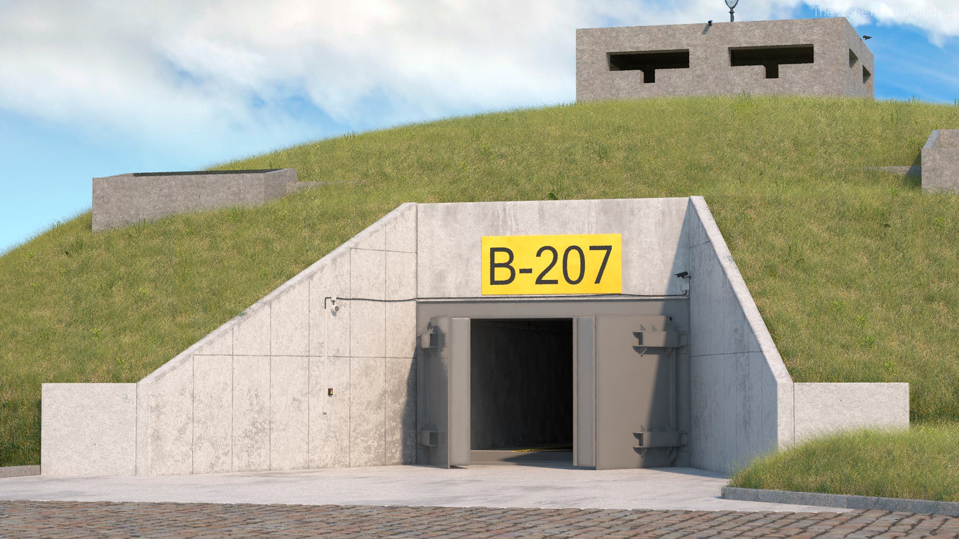 Nuclear Bunker Entrance Model - TurboSquid 2040333