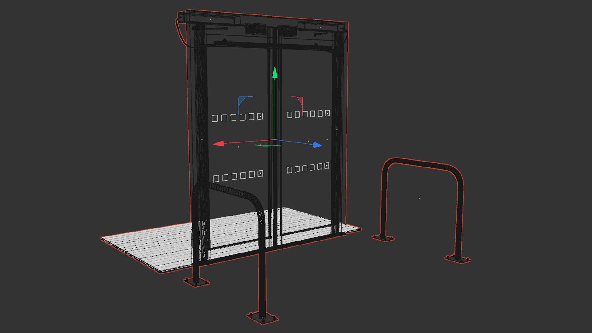 3D Automatic Entrance Doors - TurboSquid 1984303