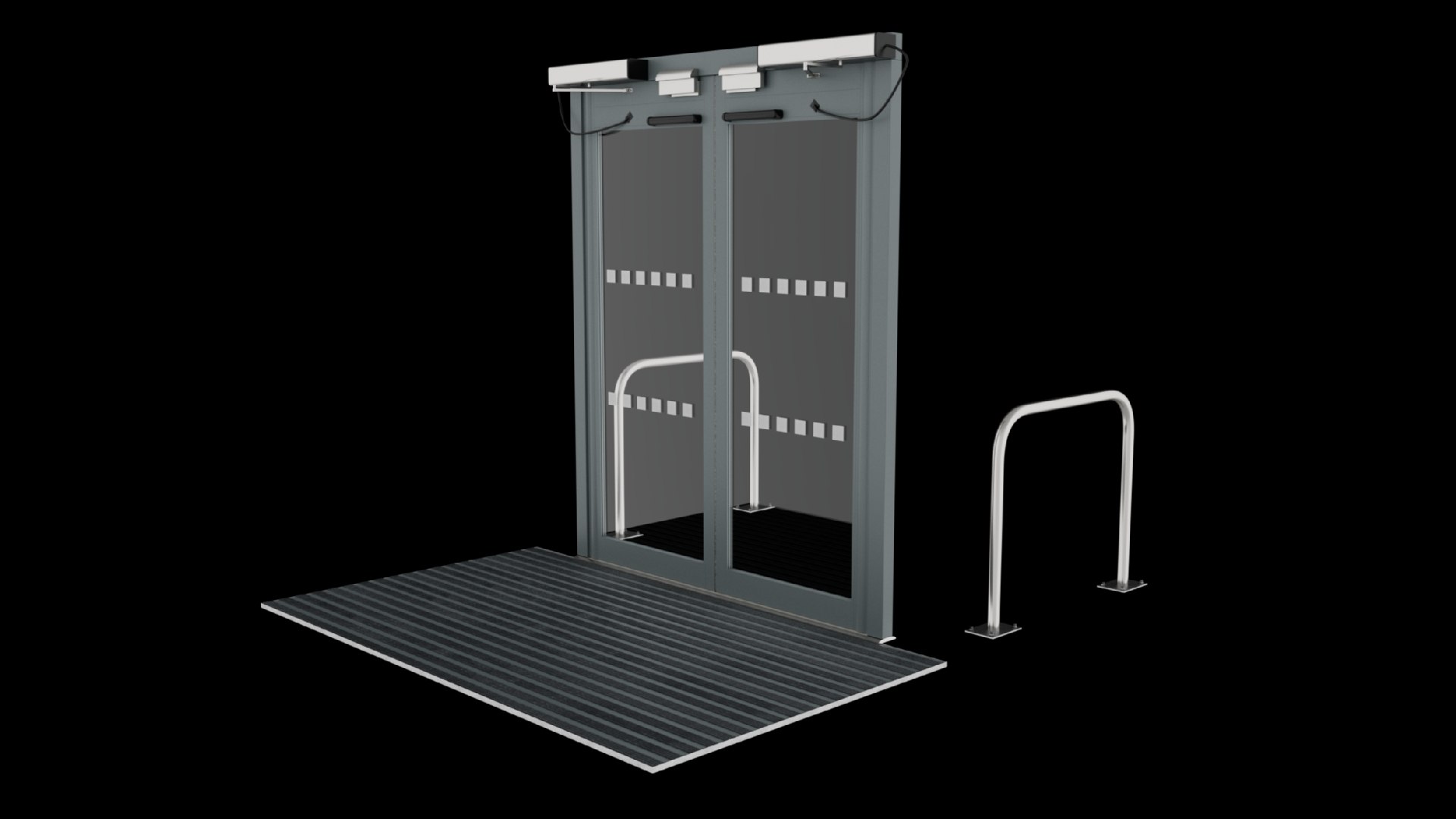 3D Automatic Entrance Doors - TurboSquid 1984303