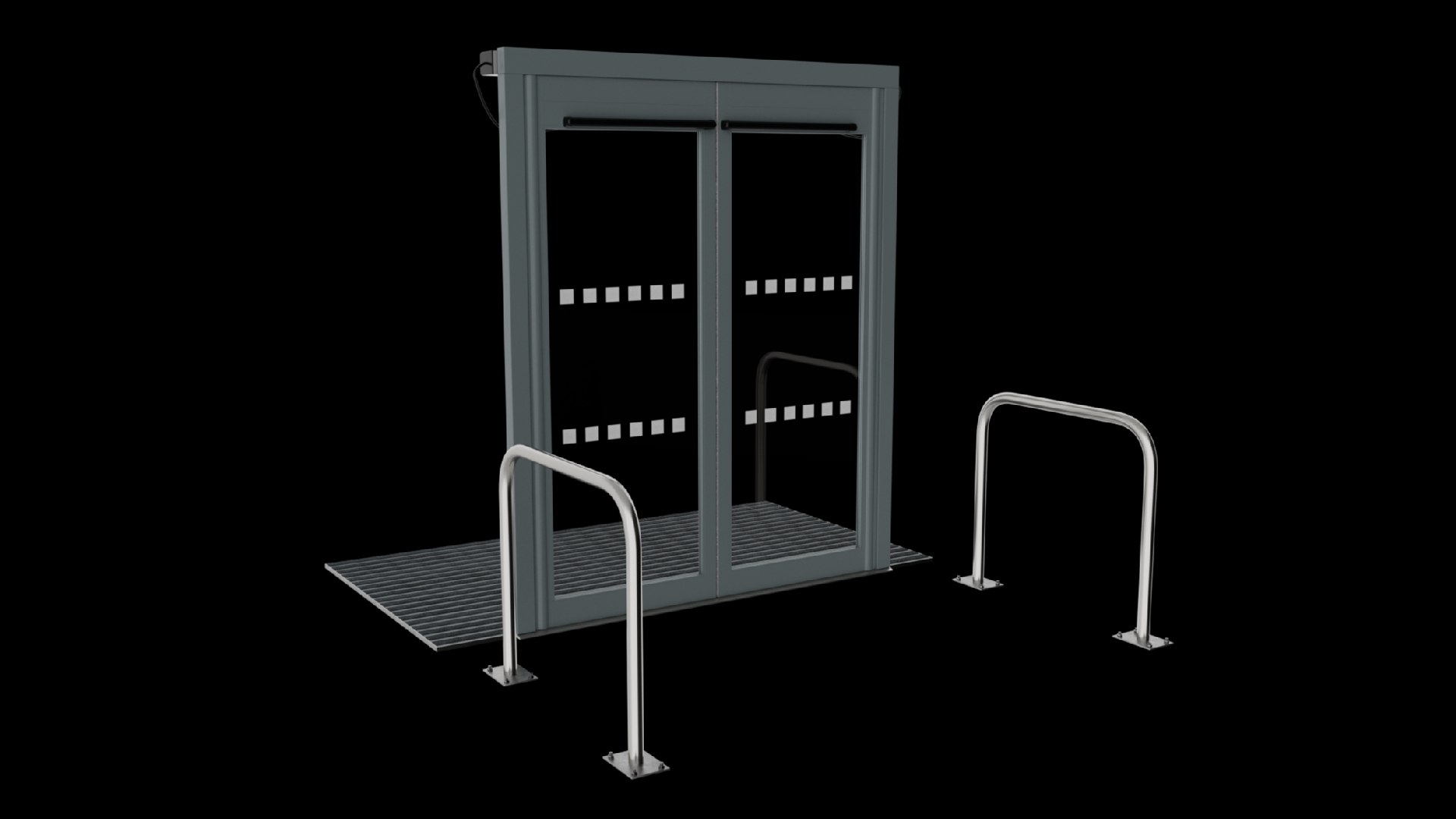 3D Automatic Entrance Doors - TurboSquid 1984303