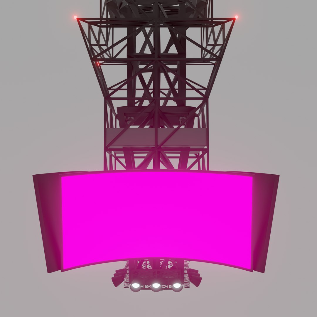 Stadium TV 3D Model - TurboSquid 1810394