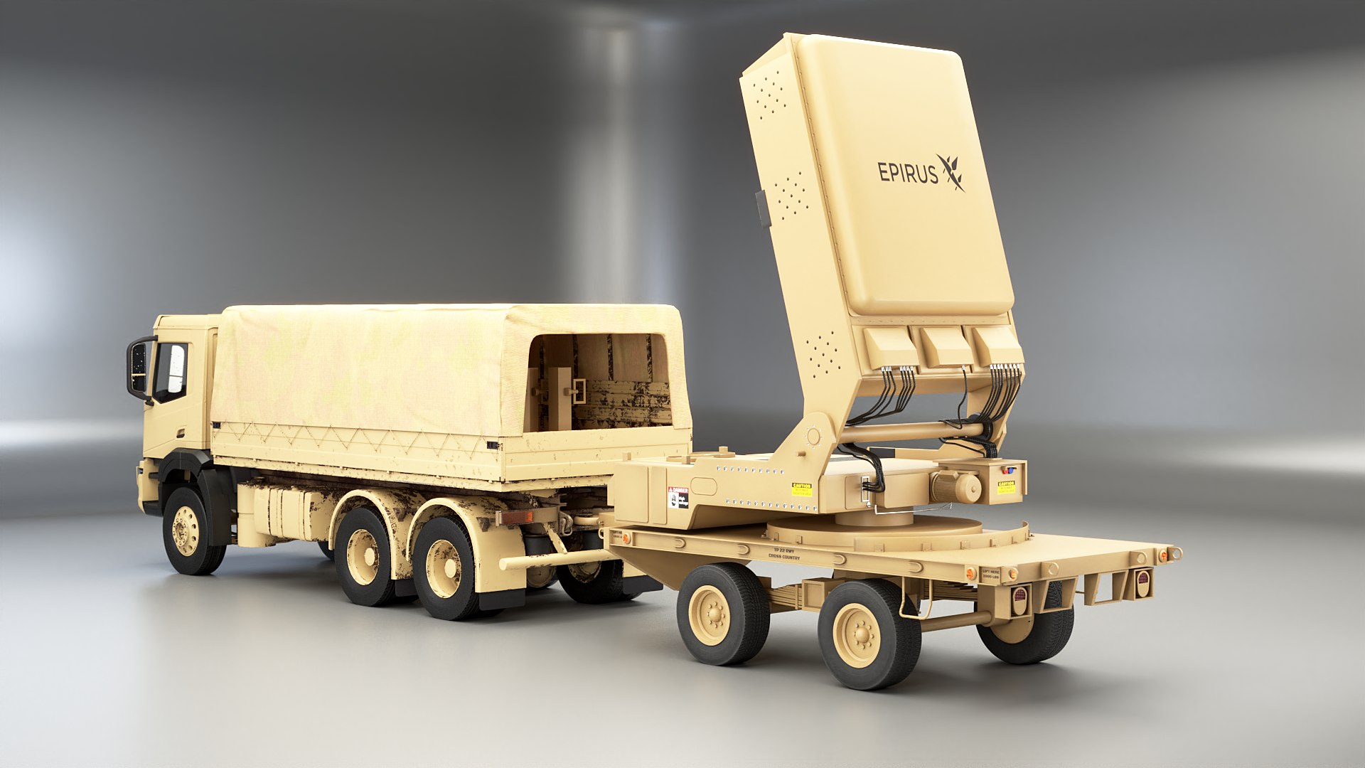 3D Model Epirus Leonidas Anti-Drone System And Generic Truck - TurboSquid 2196648