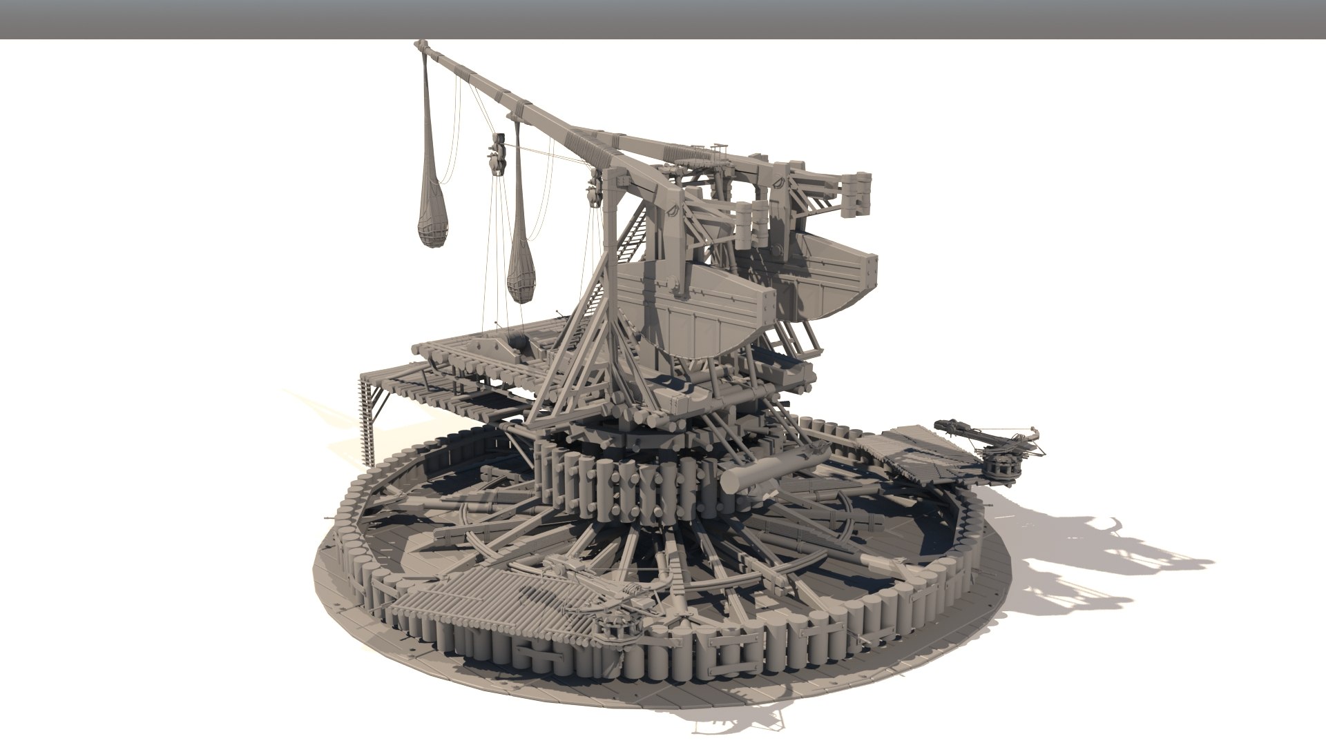 Fantasy Trebuchet Model - TurboSquid 1595554