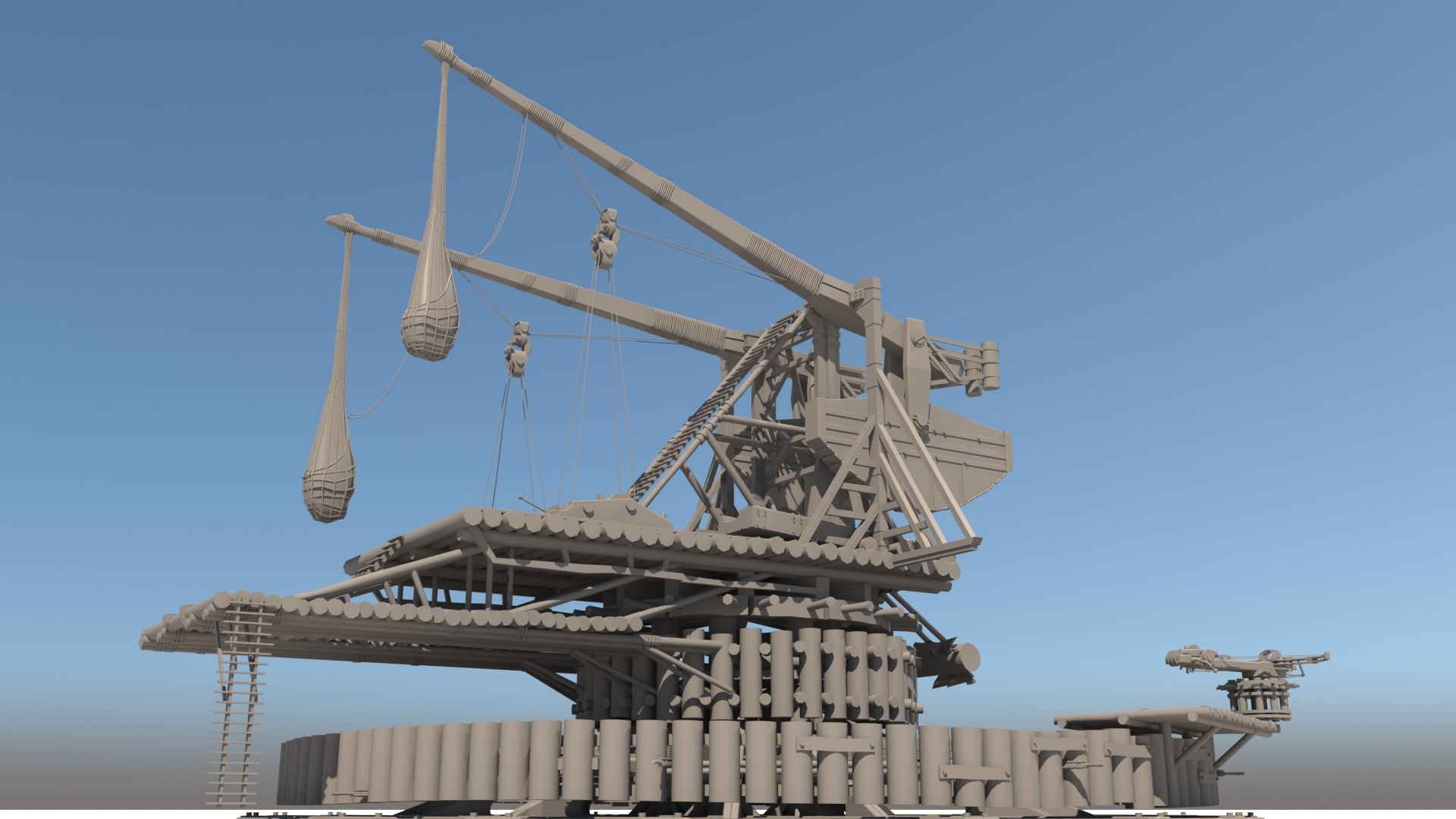 Fantasy Trebuchet Model - TurboSquid 1595554
