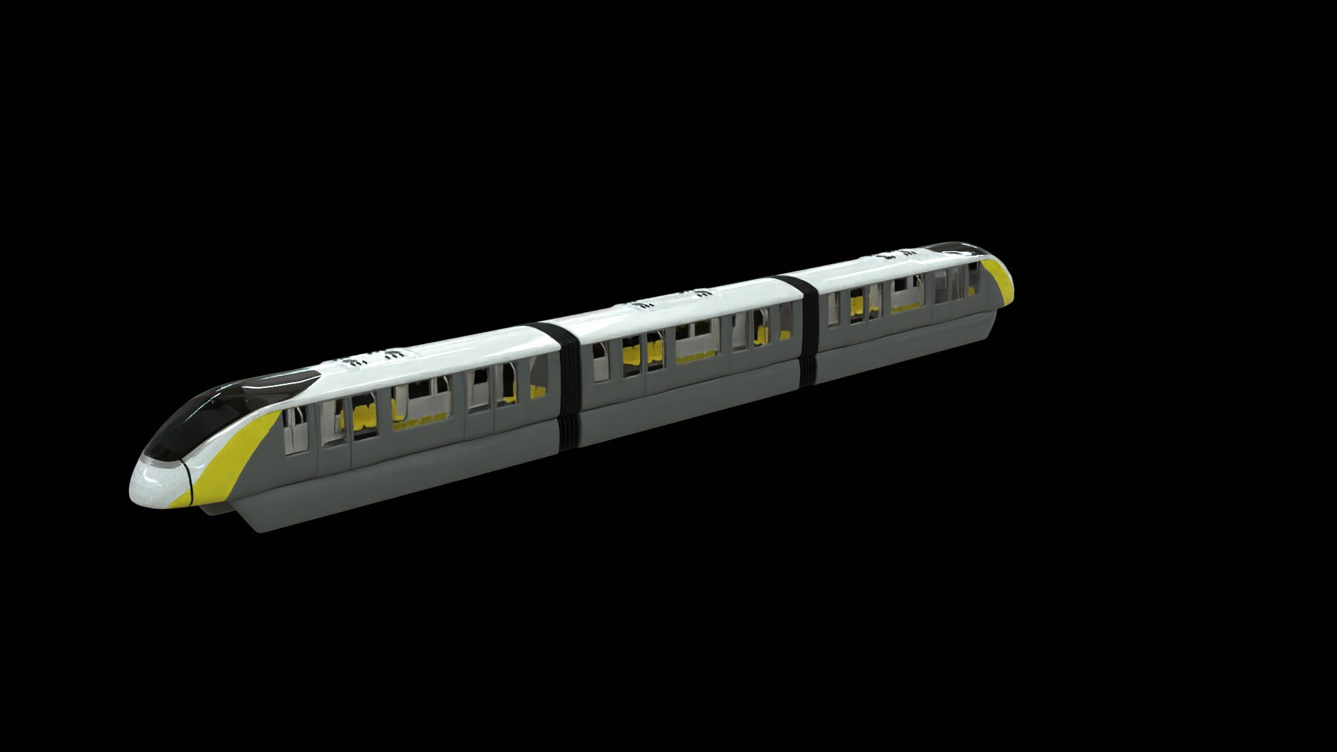 Alstom Innova monorail train 3D model - TurboSquid 2152164