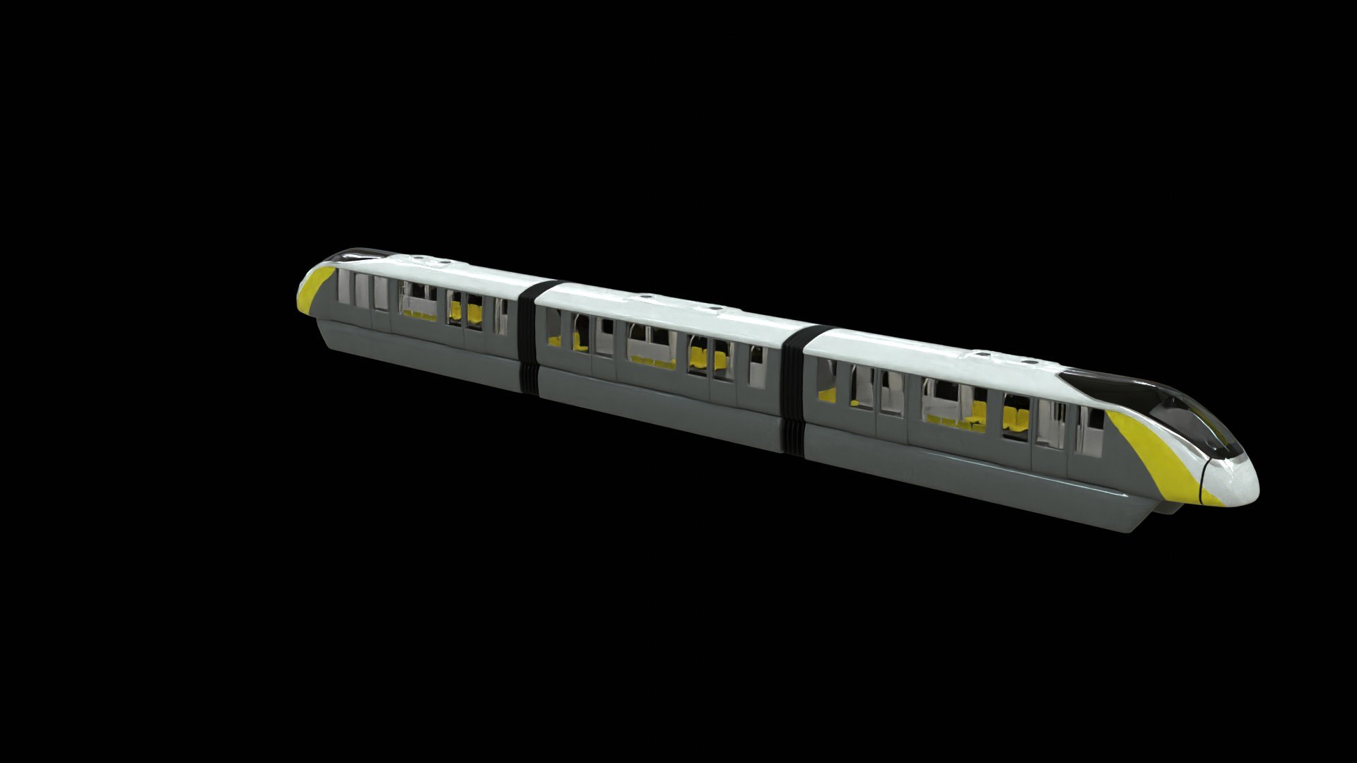 Alstom Innova monorail train 3D model - TurboSquid 2152164