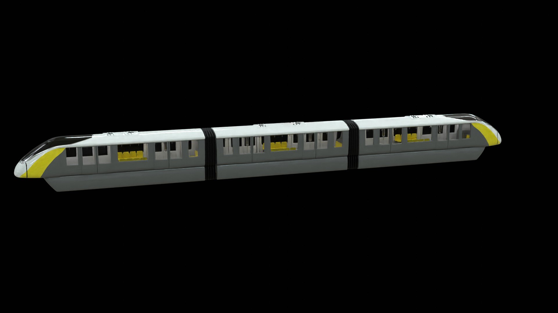 Alstom Innova monorail train 3D model - TurboSquid 2152164