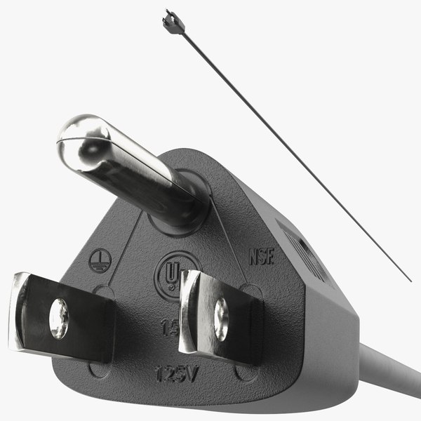 modelo 3d Electric Plug USA Type B Grounded - TurboSquid 2042617