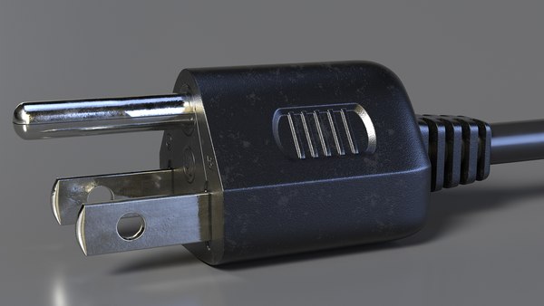 modelo 3d Electric Plug USA Type B Grounded - TurboSquid 2042617