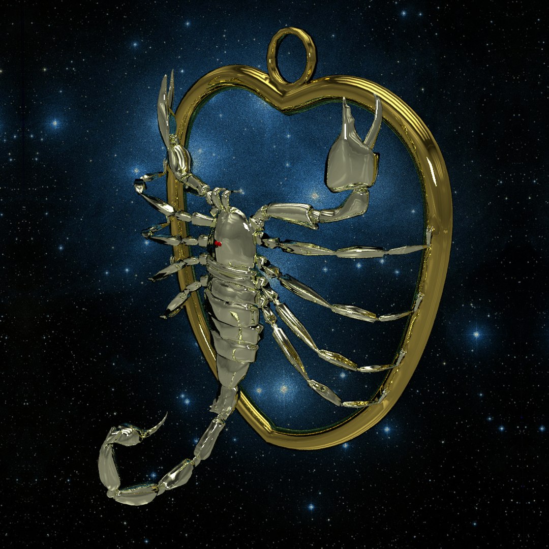 3d Zodiac Scorpio Sign