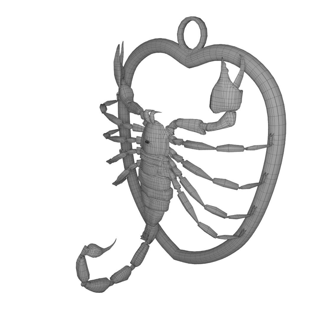 3d Zodiac Scorpio Sign