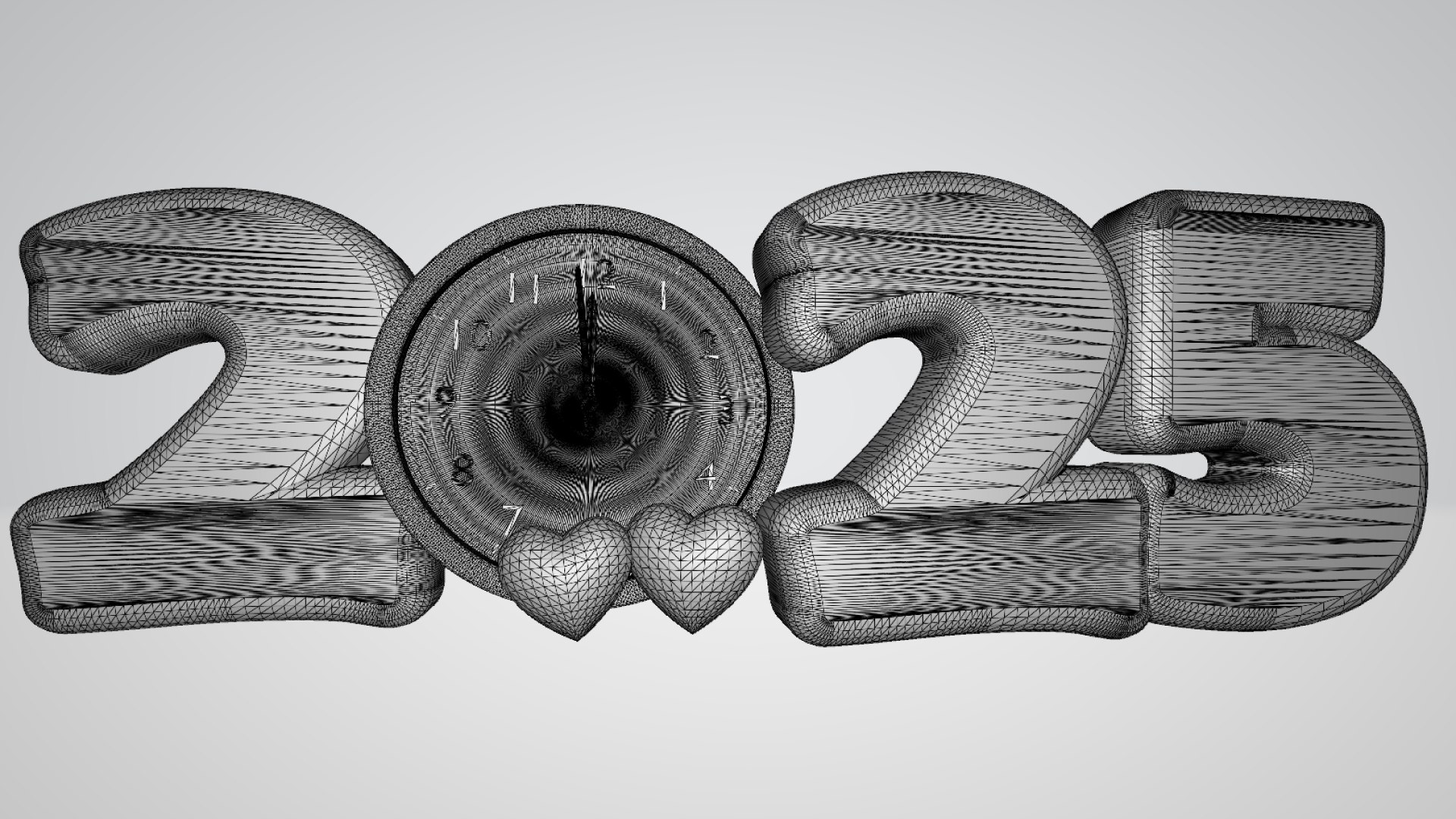 3D New Year 2025 Model - TurboSquid 2331323