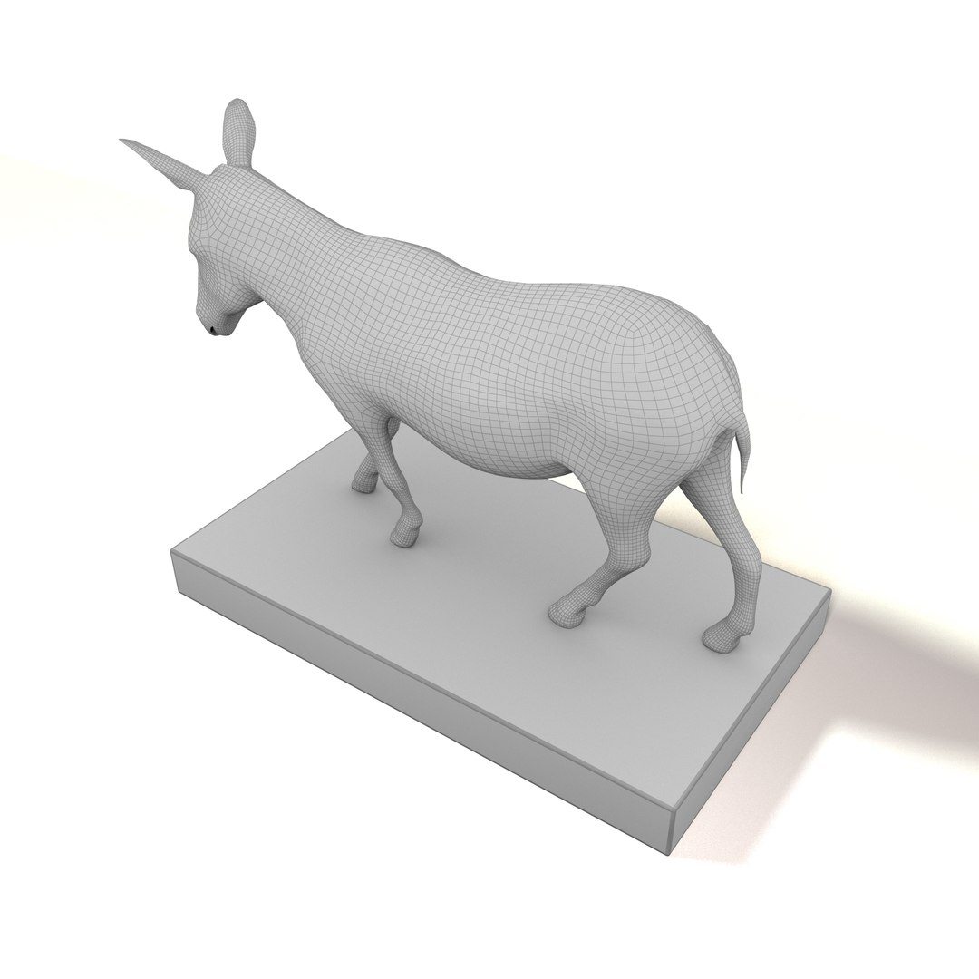 3D Golden Donkey - TurboSquid 1903748