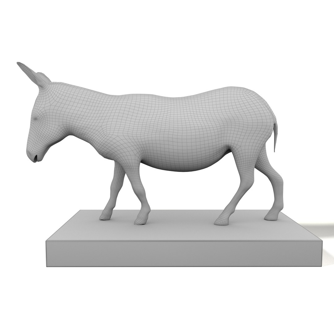 3D Golden Donkey - TurboSquid 1903748