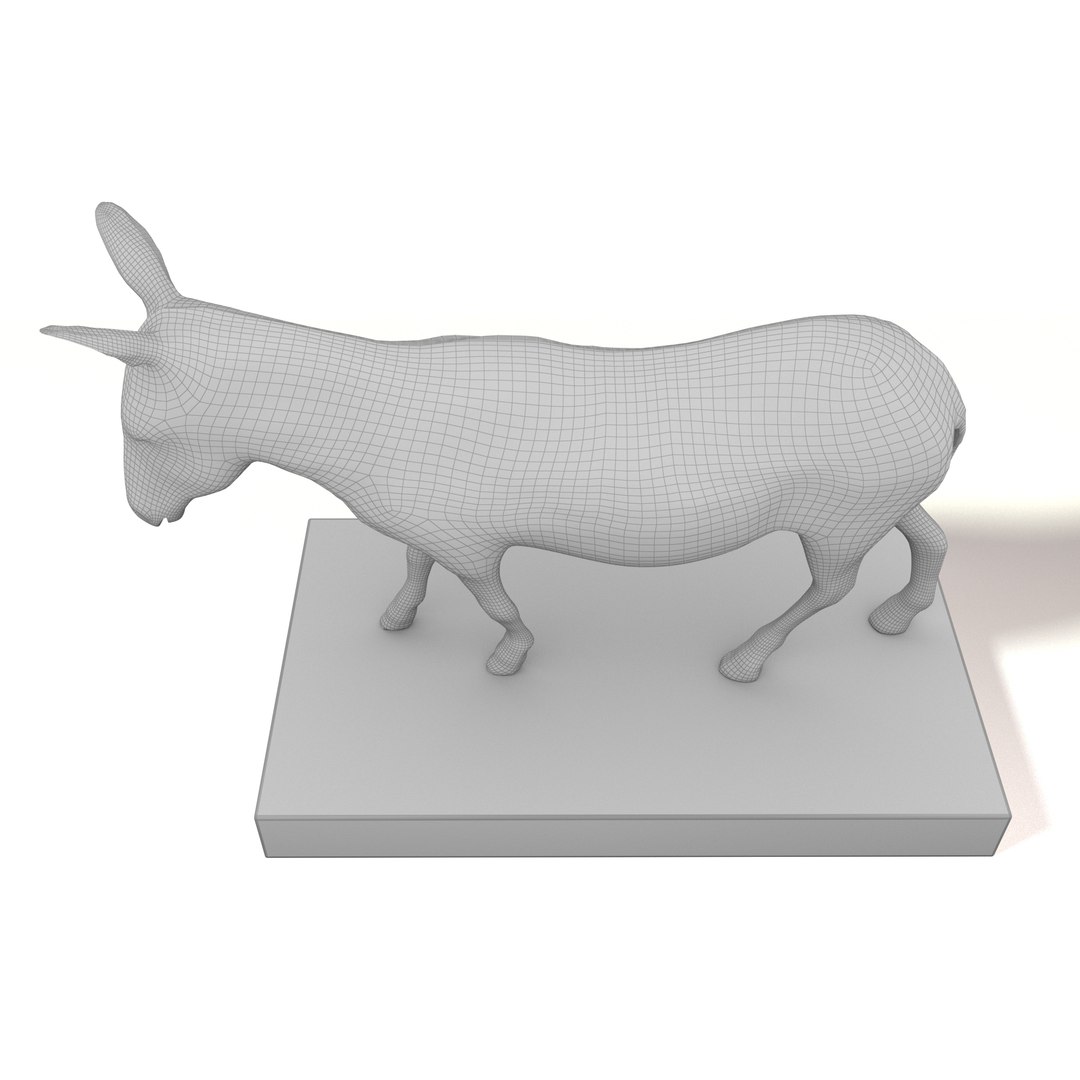 3D Golden Donkey - TurboSquid 1903748