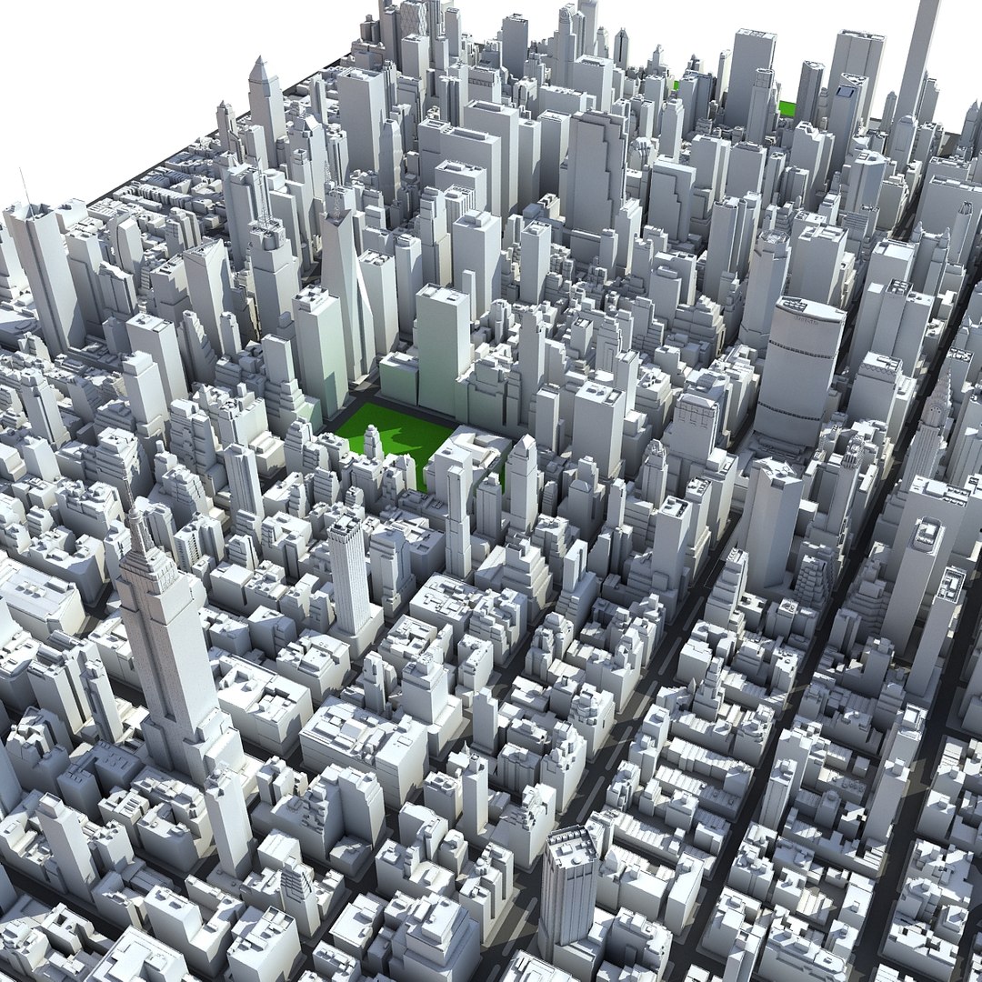 New York Manhattan Midtown 3d Model