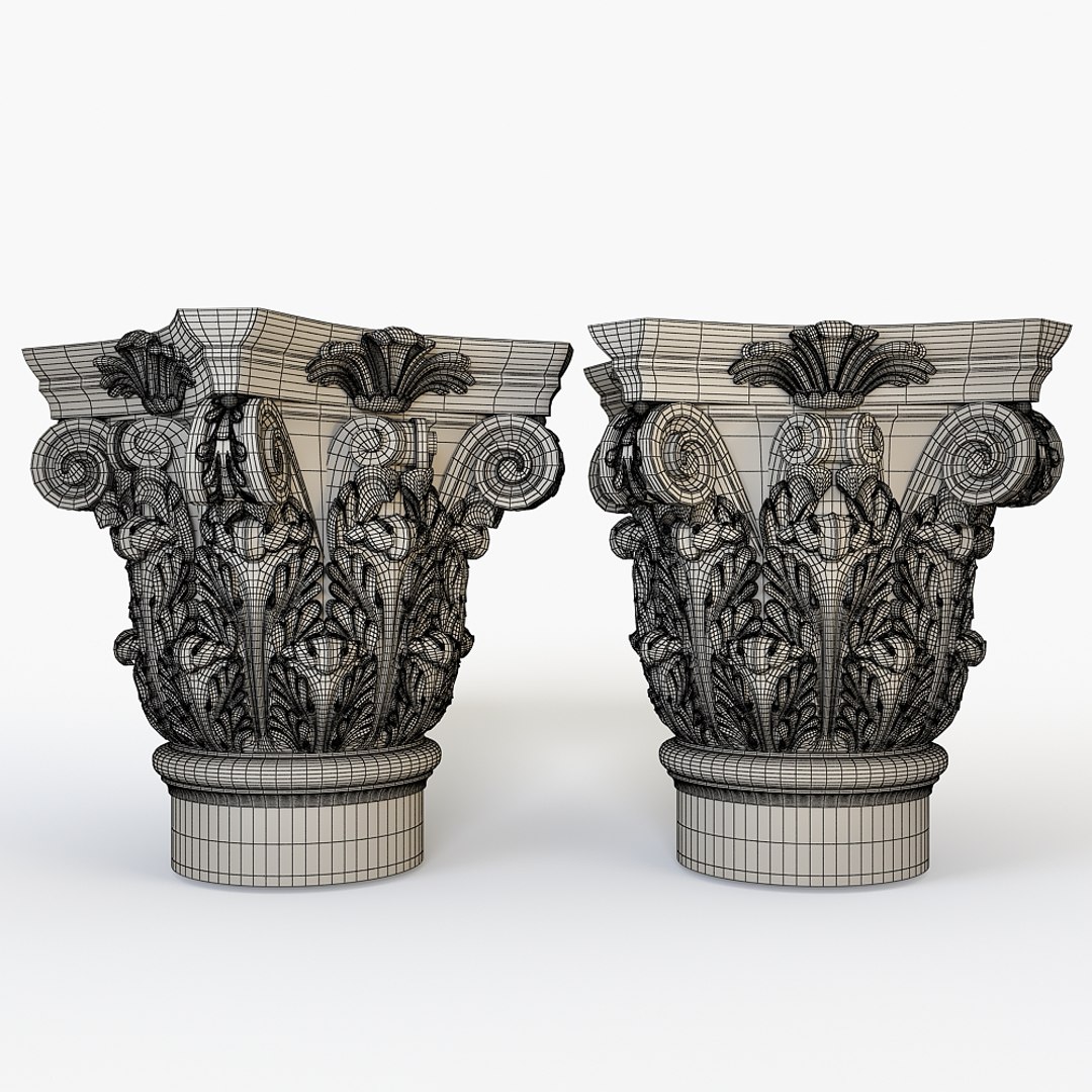 Classical column 3D - TurboSquid 1473585