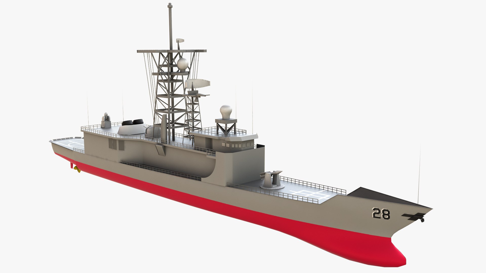 3D Frigate model - TurboSquid 1751870