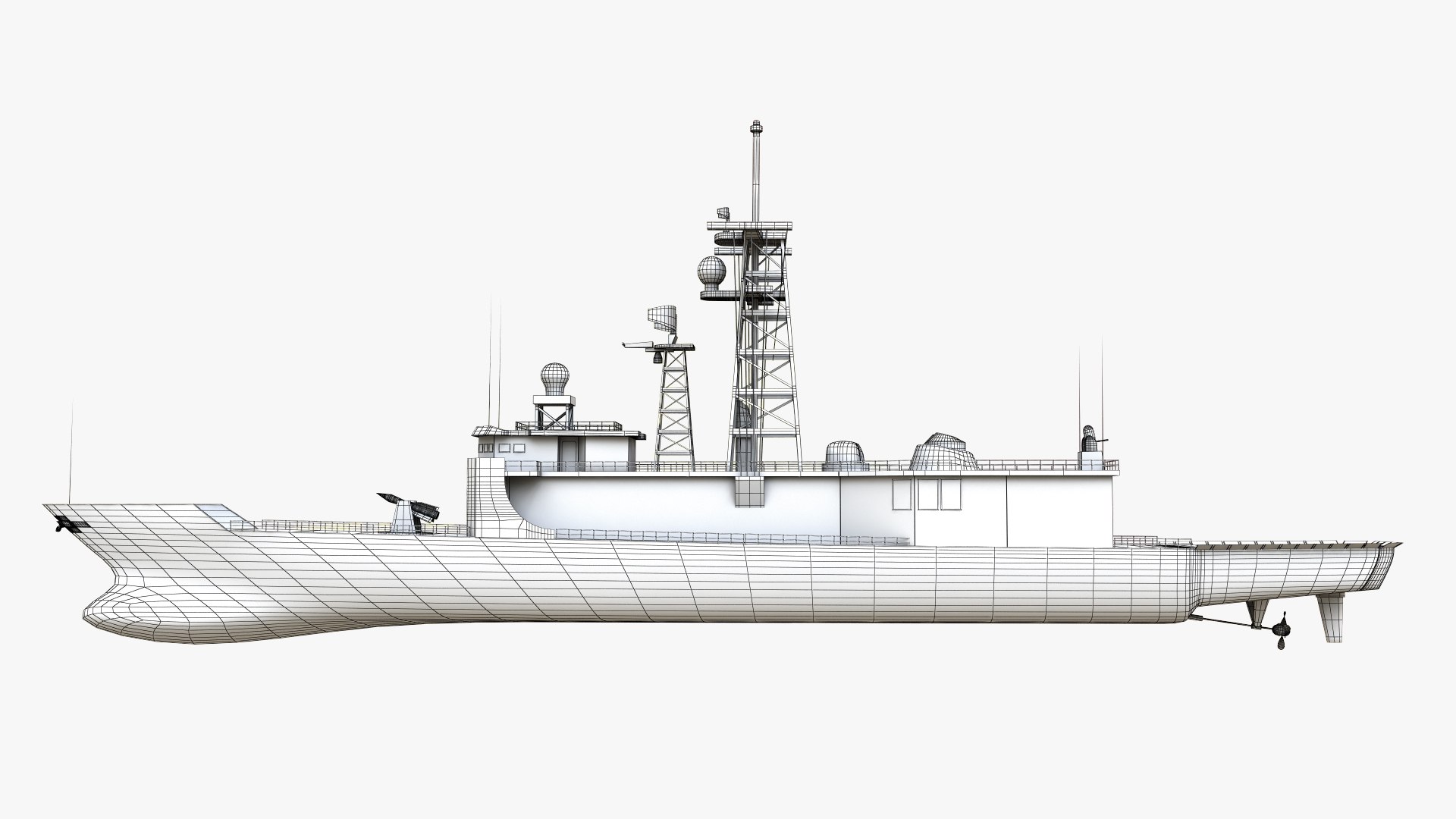 3D Frigate Model - TurboSquid 1751870