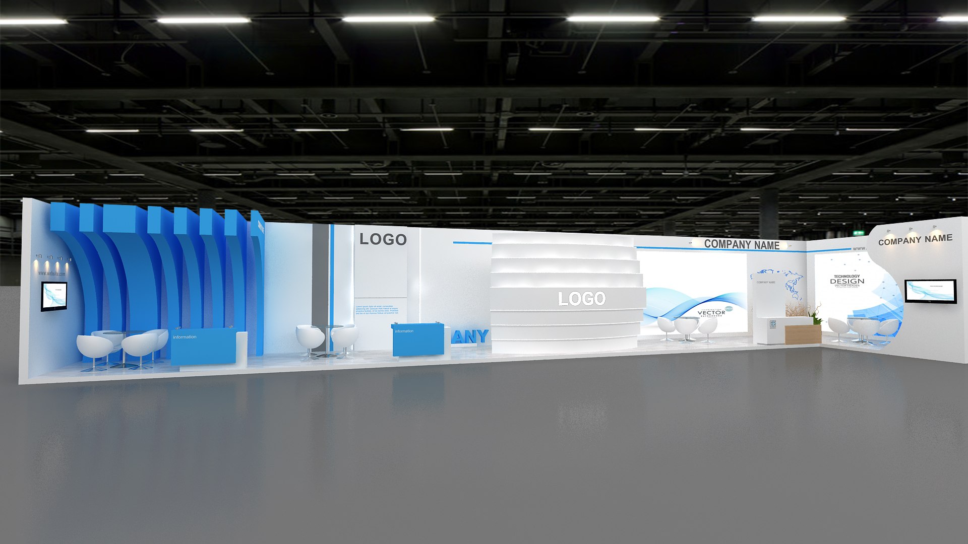 3D Model Booth 3D Model - TurboSquid 2342966