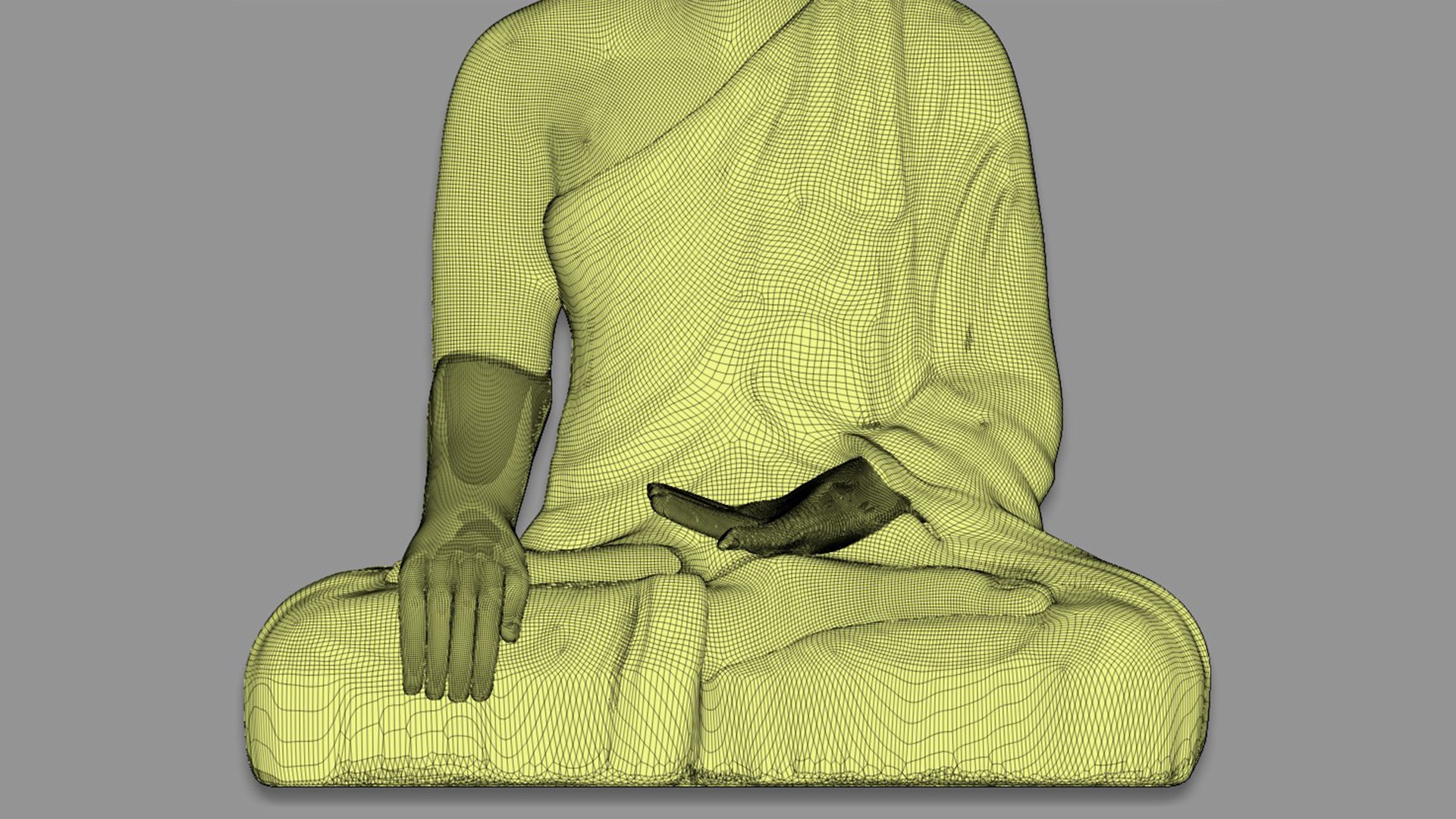 3D Asian Buddha Sit Action 2 - TurboSquid 2309820