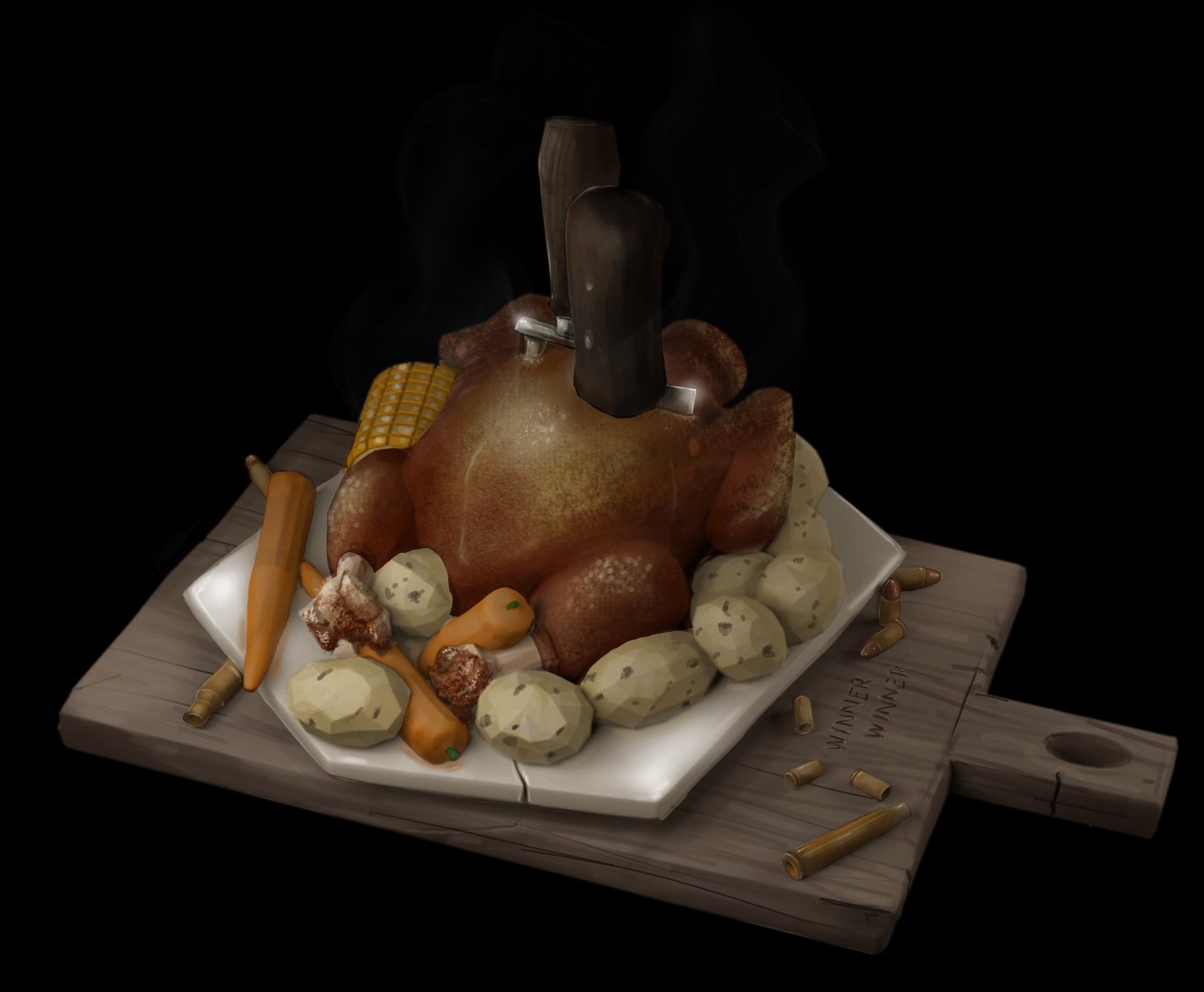 Winner Trophy Pubg 3D Model - TurboSquid 1275927