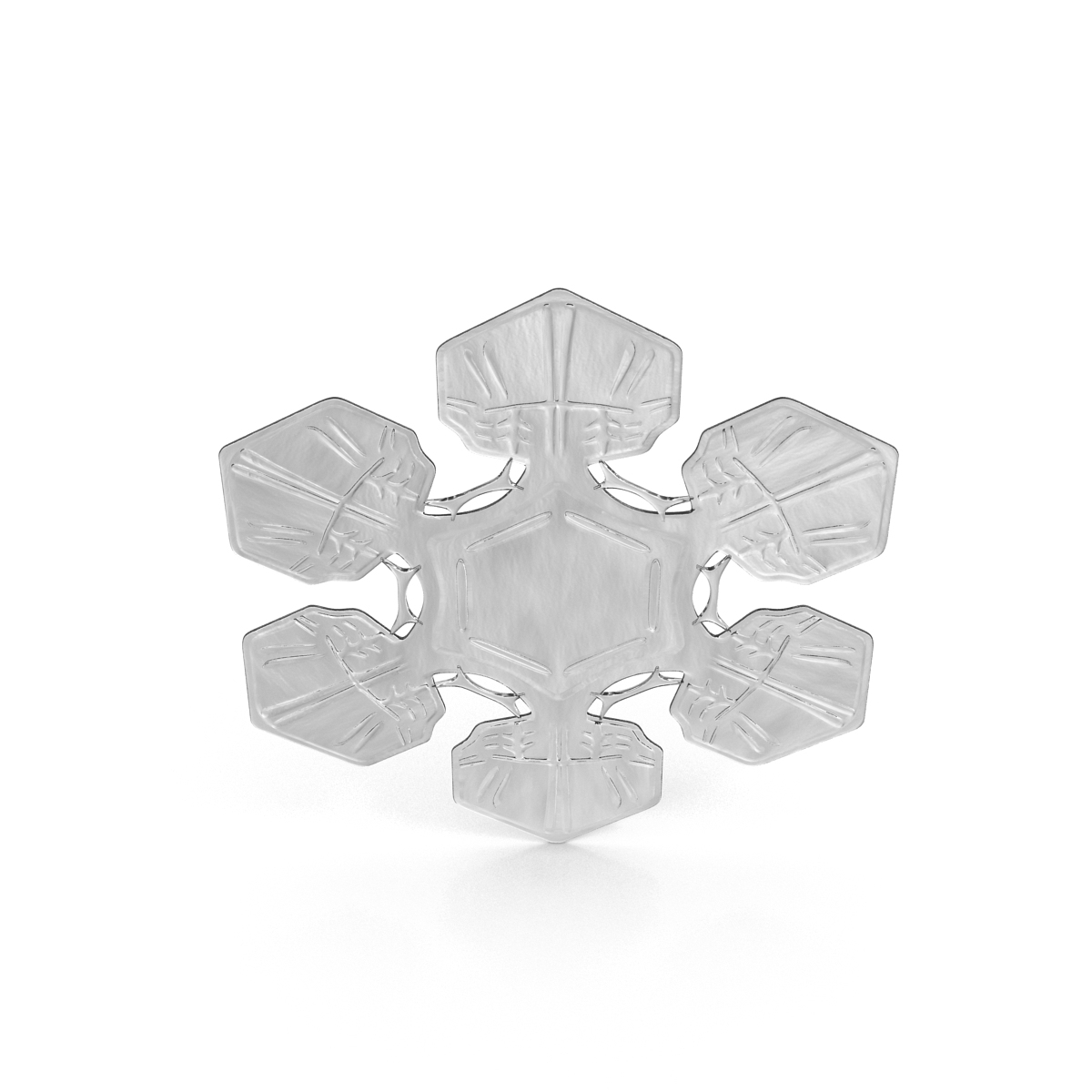 snowflake realistic 3d max