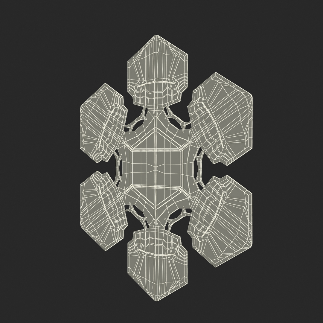 snowflake realistic 3d max