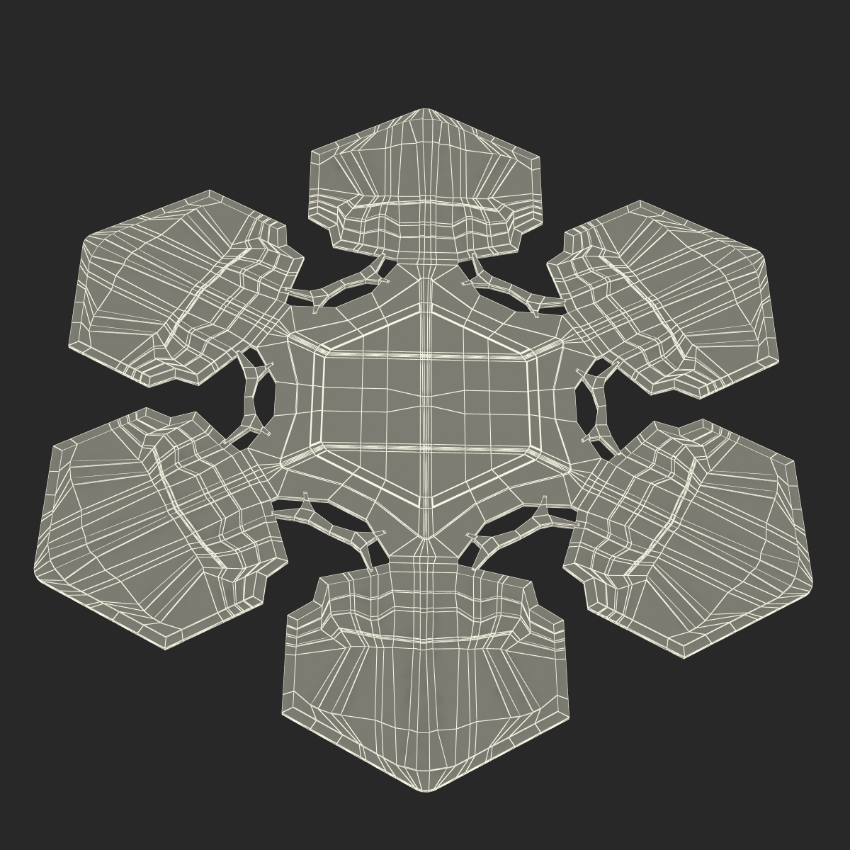 snowflake realistic 3d max