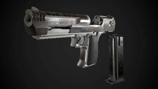 3D model Desert Eagle PBR Worn Low-poly 3D model - TurboSquid 1781722