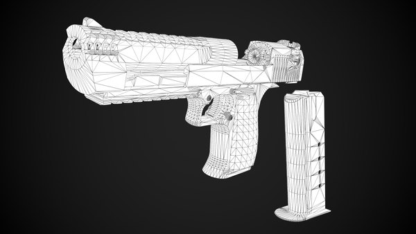 3D model Desert Eagle PBR Worn Low-poly 3D model - TurboSquid 1781722