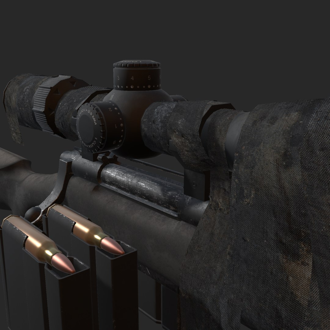 3D model sniper rifle m24 - TurboSquid 1211412