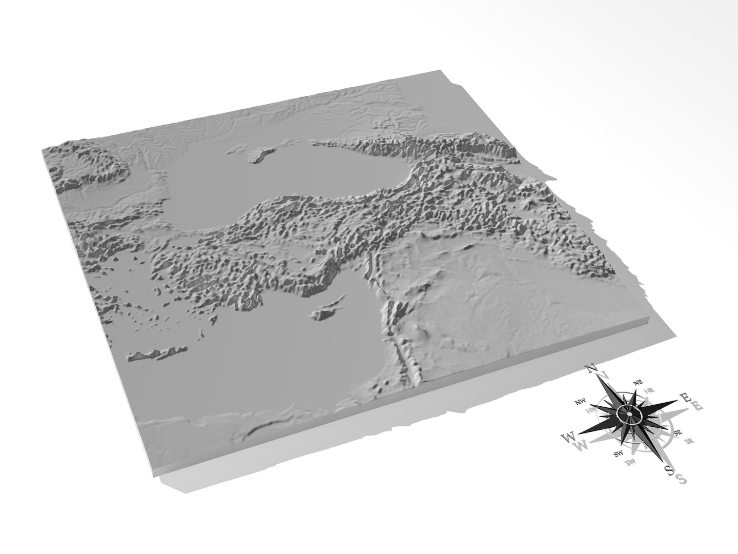 Turkey Resolution Relief Maps 3d Model