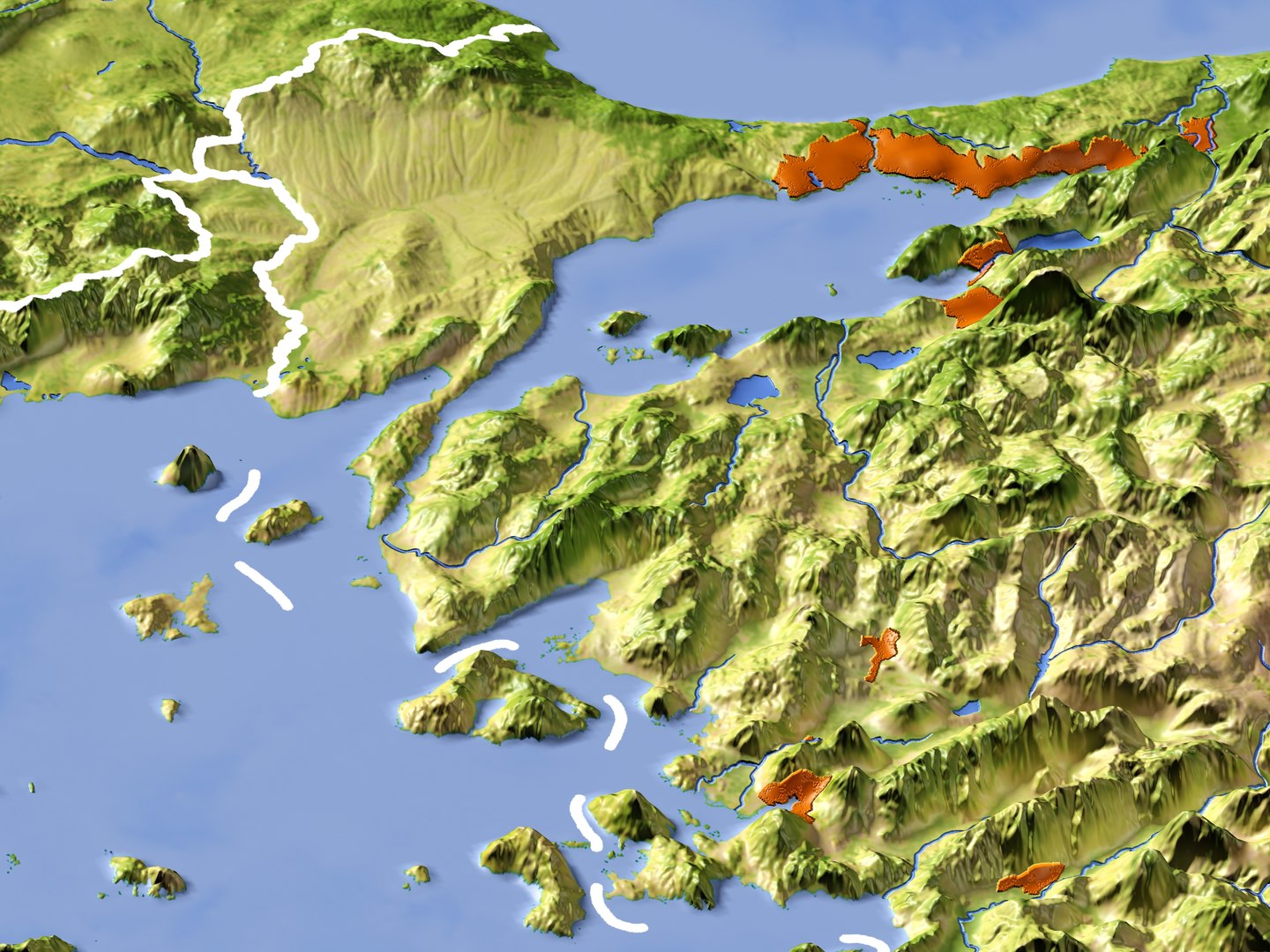 Turkey Resolution Relief Maps 3d Model