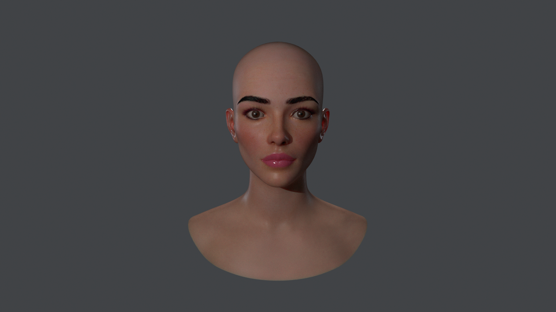 Female Head Mesh Metahuman Unreal Topology Woman Head Mesh V1 3D Model ...