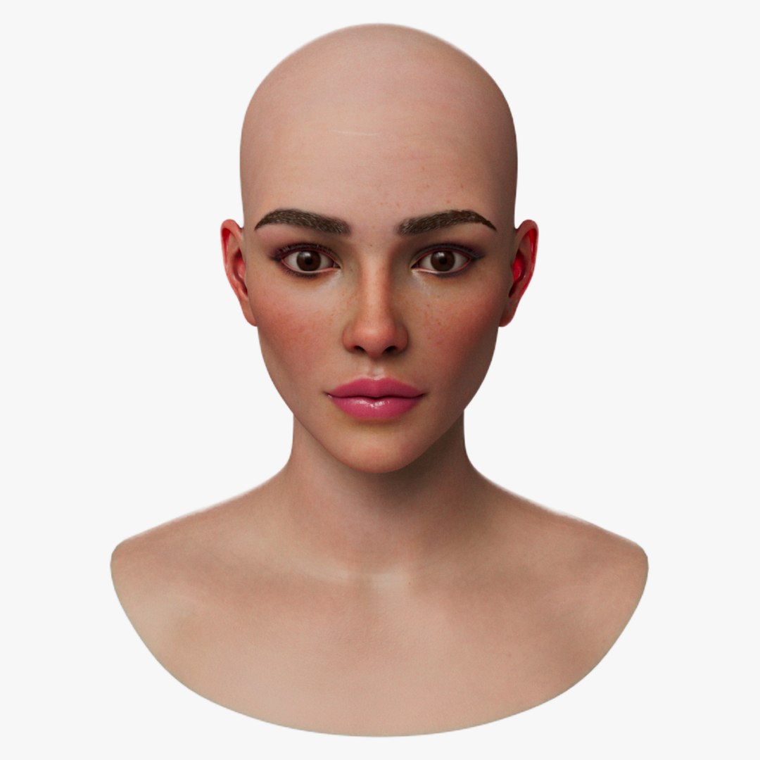 Female Head Mesh Metahuman Unreal Topology Woman Head Mesh V1 3D Model ...