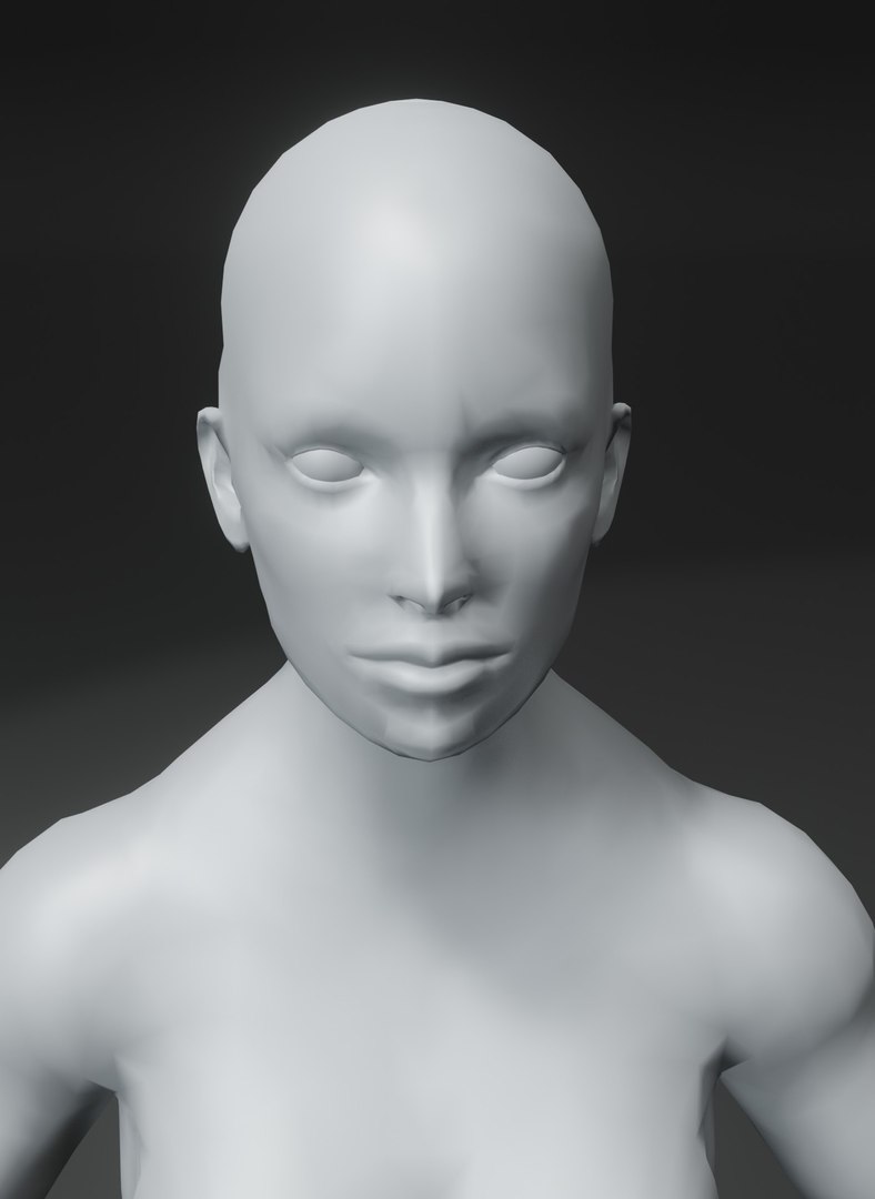 Superhero Female Body Base Mesh 10k Polygons 3D Model - TurboSquid 1762039