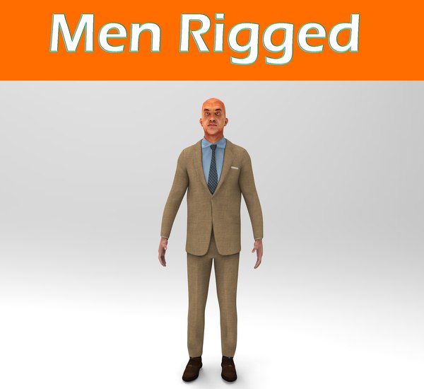3D модель Rigged Man Красивый Парень (1) - TurboSquid 1026085