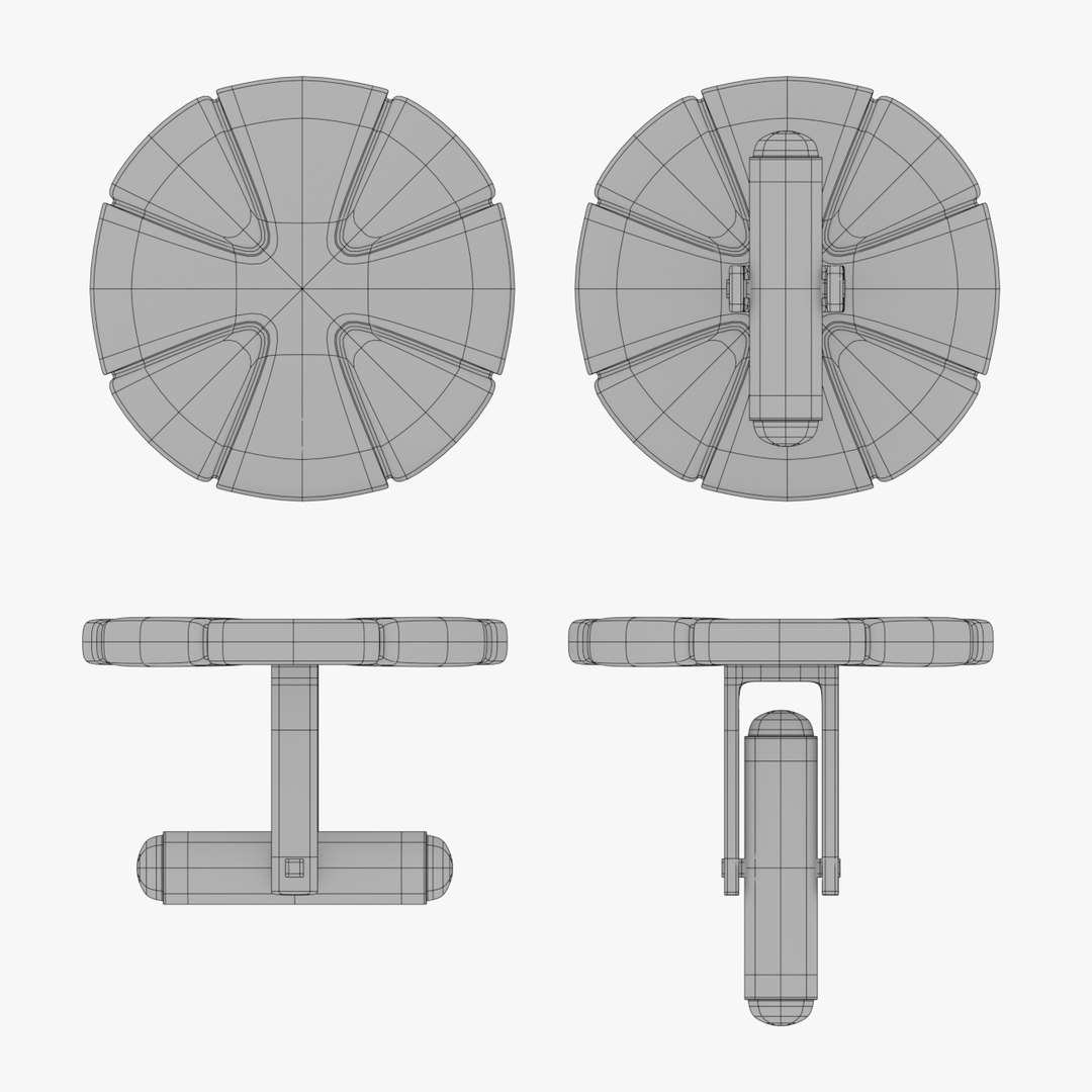 cufflinks collada dae 3d model