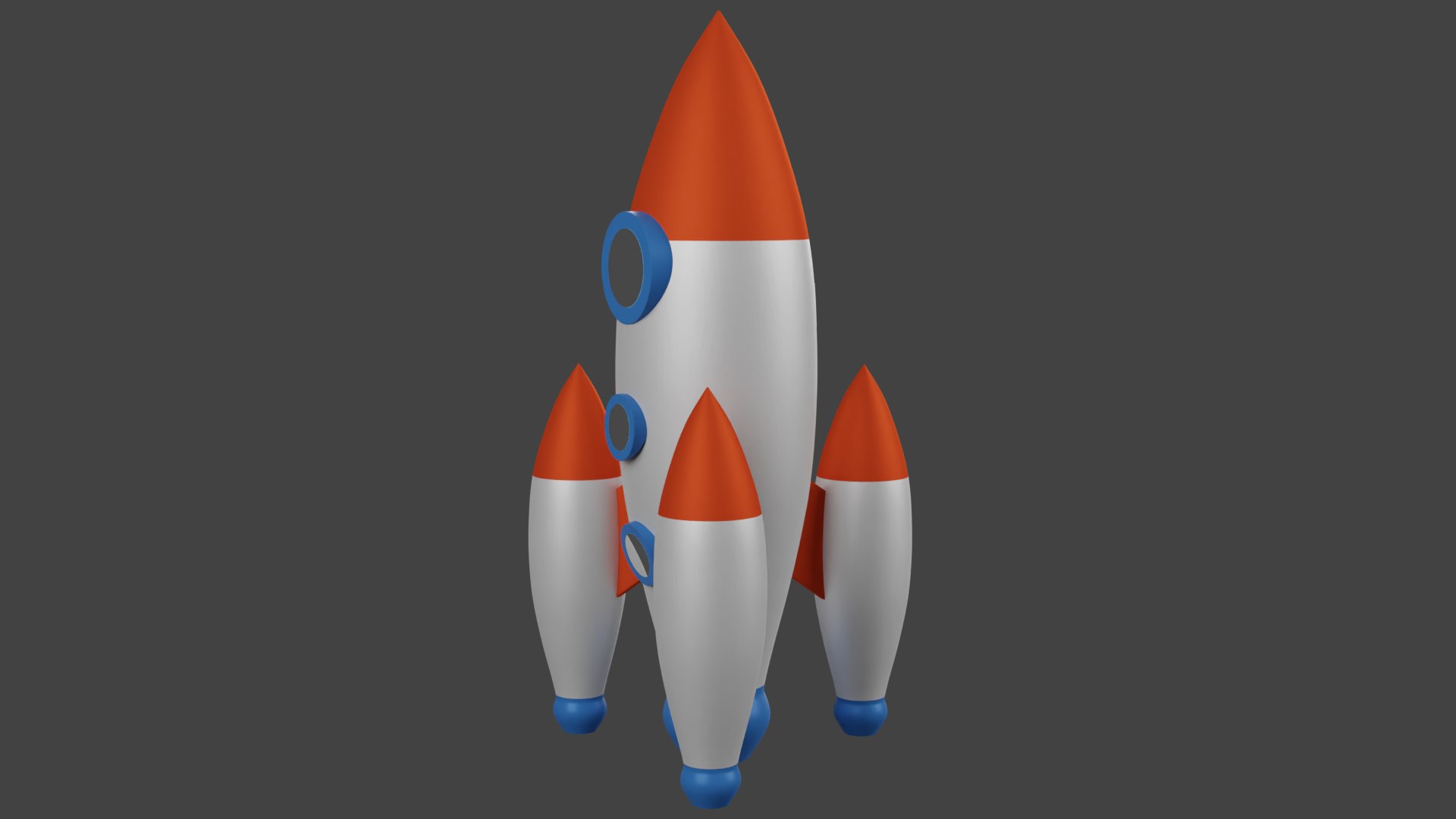 3D Cartoon Rocket - TurboSquid 2229298