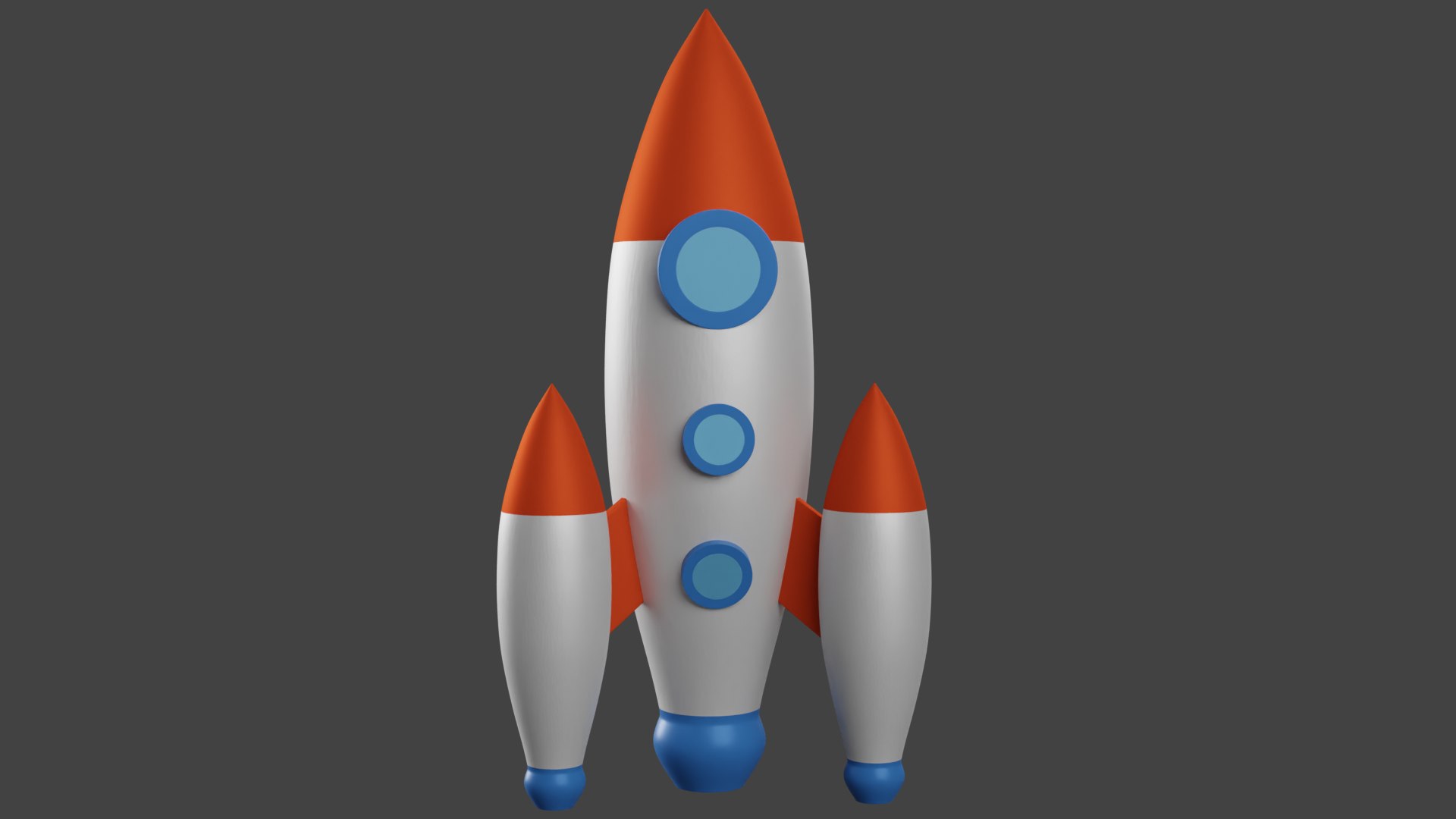 3D Cartoon Rocket - TurboSquid 2229298