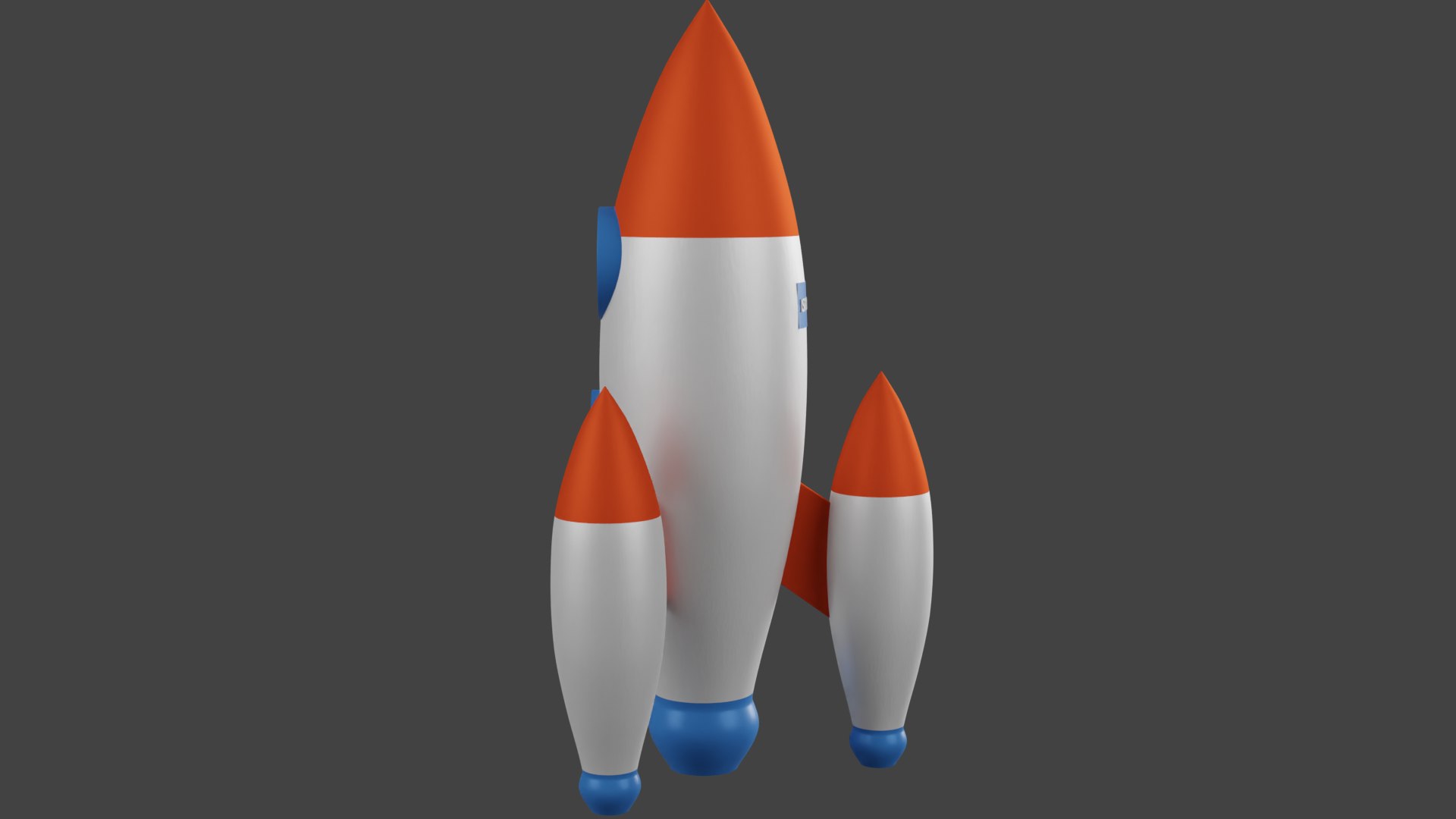 3D Cartoon Rocket - TurboSquid 2229298