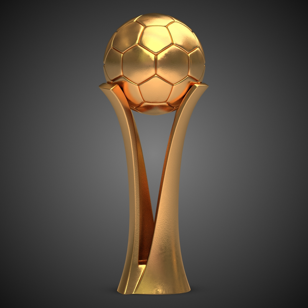 3d model football award cup