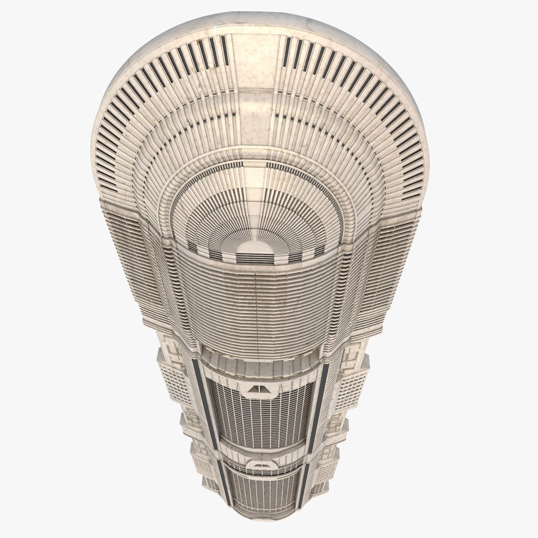 3d Model Futuristic Skyscraper