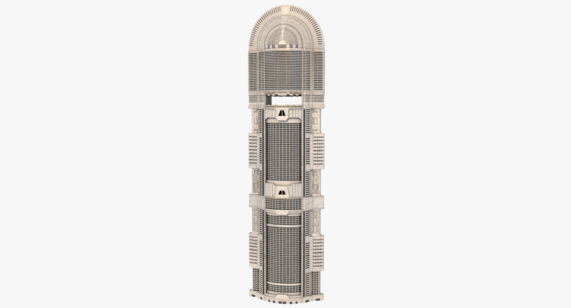 3d Model Futuristic Skyscraper