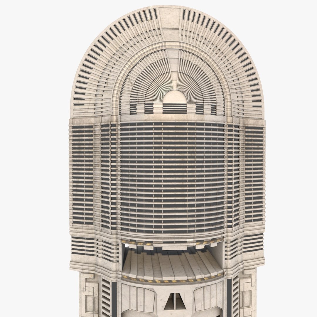 3d Model Futuristic Skyscraper
