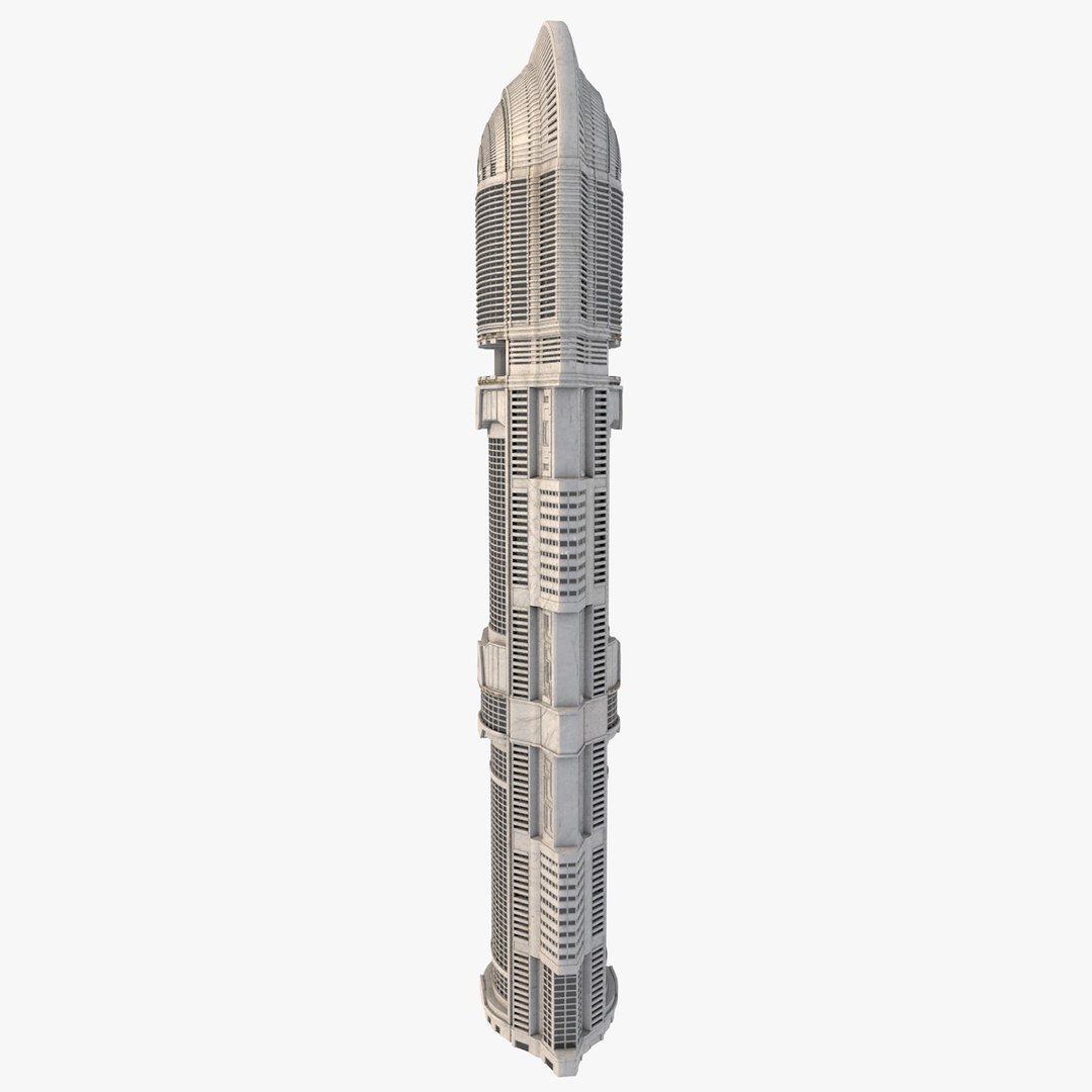 3d Model Futuristic Skyscraper