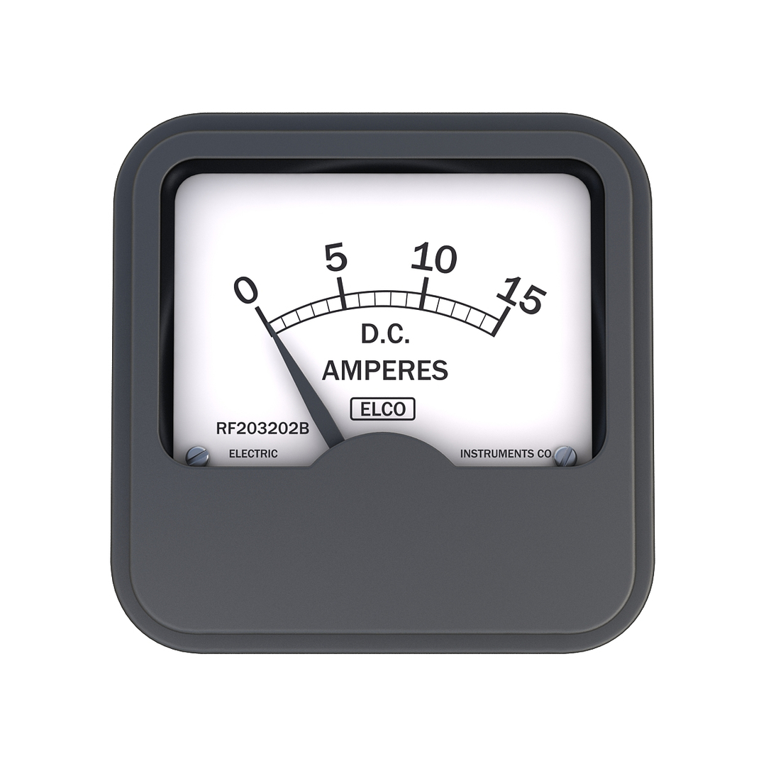 3D vintage ac ammeter 12 model - TurboSquid 1555748